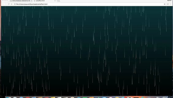 Create a Rain Effect in HTML 5 with Javascript and CSS - EroFound