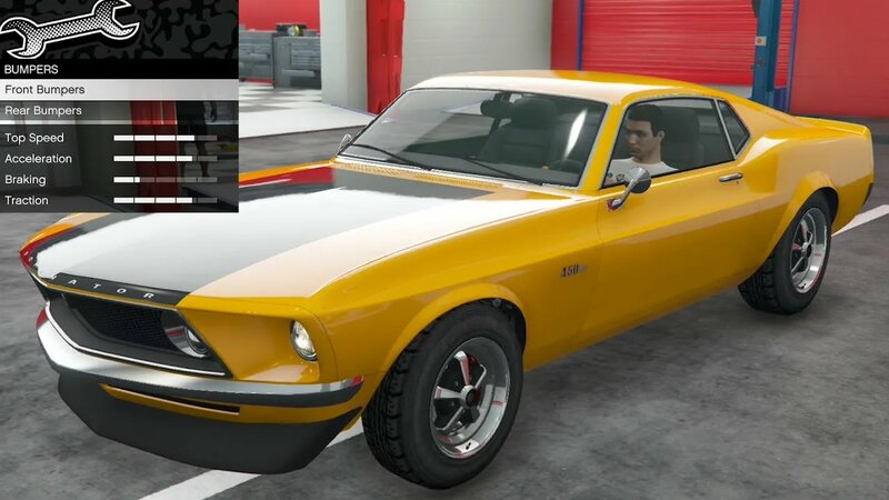 GTA 5 - DLC Vehicle Customization - Vapid Dominator GTT (1969 Ford ...
