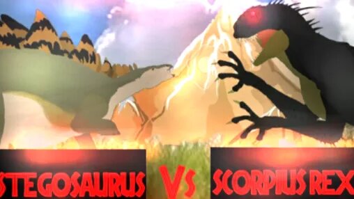 Stegosaurus Vs Scorpius Rex || Стегозавр против Скорпиуса Рекса ...