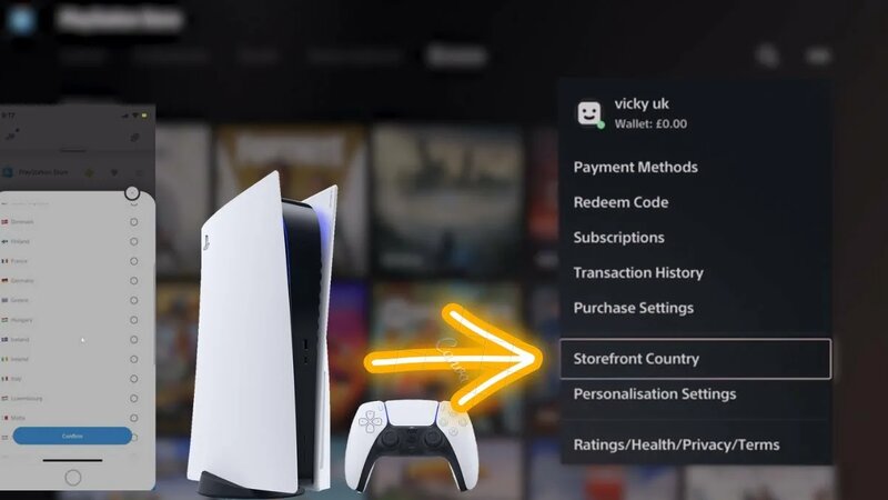 How to Change PlayStation Store Region Storefront Country in PS5 & PS ...