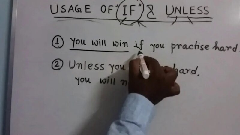 How do you use unless and if in a sentence? What is the difference ...
