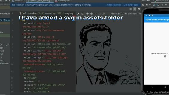 How to show svg picture (Asset and Network) in Flutter - Flutter svg example - EroFound