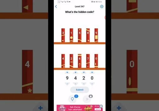 Easy Game Brain Test Level 347 Solution | What's the hidden code ...