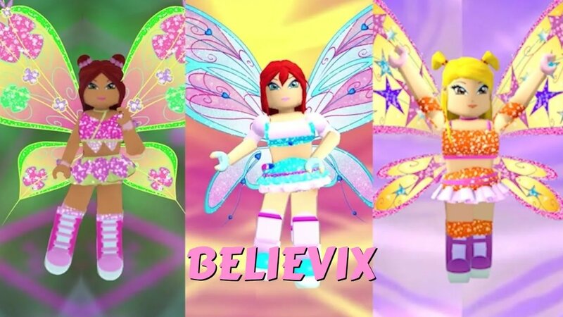 Roblox Winx Club | Bloom, Flora and Stella Believix Tranformation ...