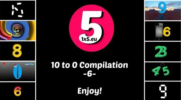 countdown numbers from 10 | 10 to 0 compilation | with voice and sound ...