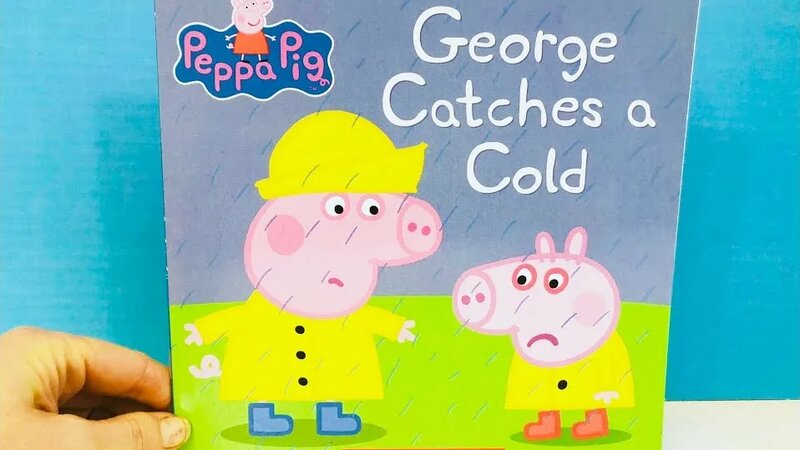 George Catches A COLD Peppa Pig Read Aloud Story Book For Kids ...