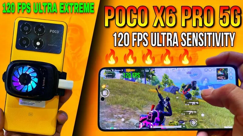 Poco X6 pro 5G 120fps ultra extreme sensitivity | 120 FPS clutch poco ...
