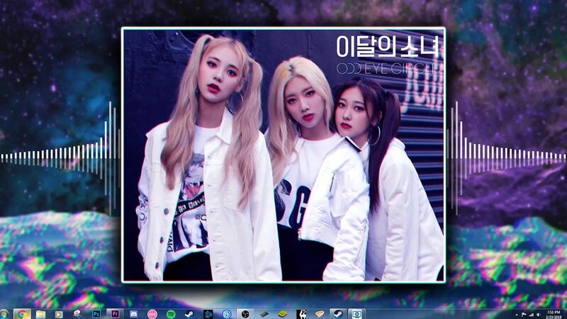 Loona ODD EYE Circle Wallpaper Engine Visualizer Preset