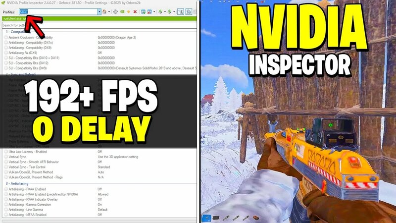 Rust FPS Boost with Nvidia Profile Inspector (Best 2025 Settings Guide ...