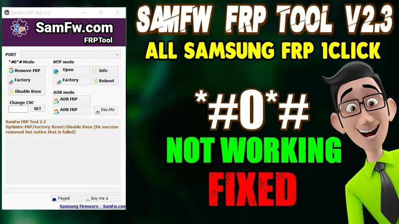 SamFw FRP Tool | Fix #0# Not Working on Some Samsung Phones | Easy FRP ...