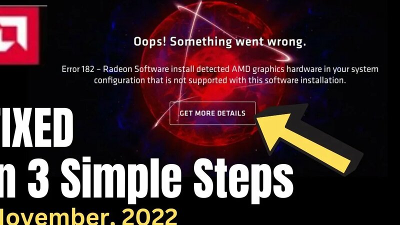 How to Fix AMD Graphic Driver Error 182 in Windows 10/11 - (Best FIX ...