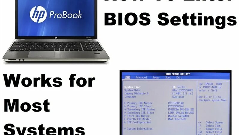 How To Enter Hp Laptop BIOS Settings [ UEFI To Legacy Boot ] - Yandex ...