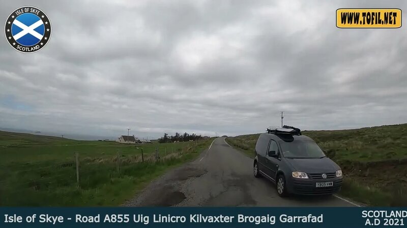Isle of Skye - Road A855 Uig Linicro Kilvaxter Brogaig Garrafad ...