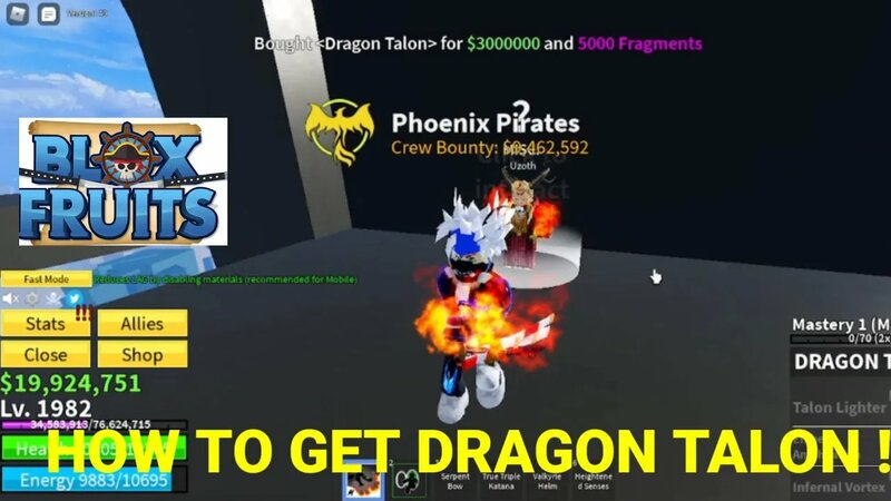 How to get Dragon Talon / Dragon Claw v2 in Blox Fruits ! - Смотреть ...