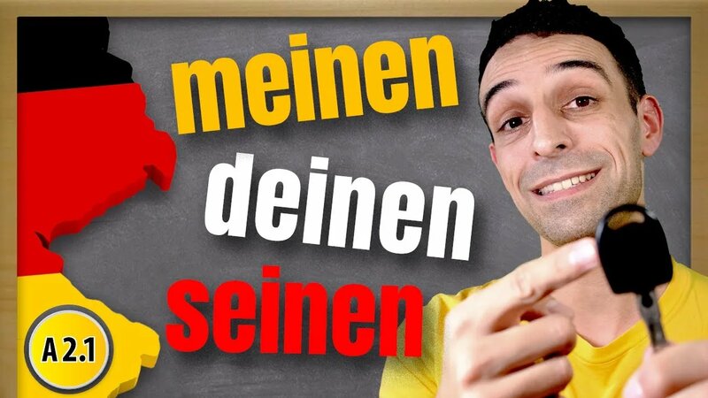 Possessivartikel Akkusativ | meinen, deinen, seinen | German possessive ...