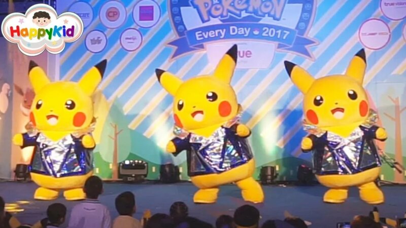 Pikachu Song | Pokemon Go Dance | Nursery Rhymes | HappyKid - Смотреть ...