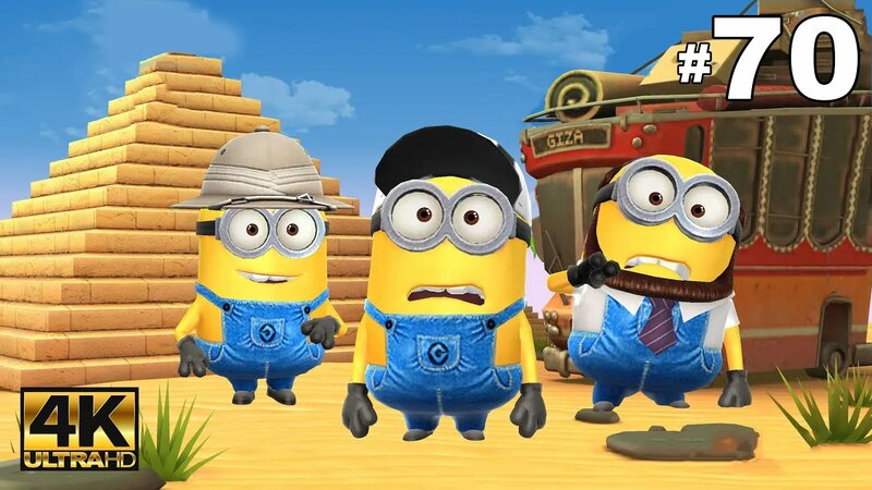 Minion rush Grandpa, Referee minion n Hunter minion at The Pyramids ...