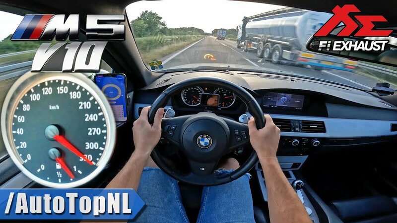 BMW M5 V10 E61 Touring *330km/h* TOP Speed on Autobahn by AutoTopNL
