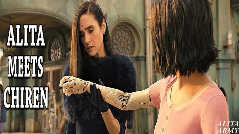 Alita Battle Angel meets Dr. Chiren for the first time [Horizontal Flip ...