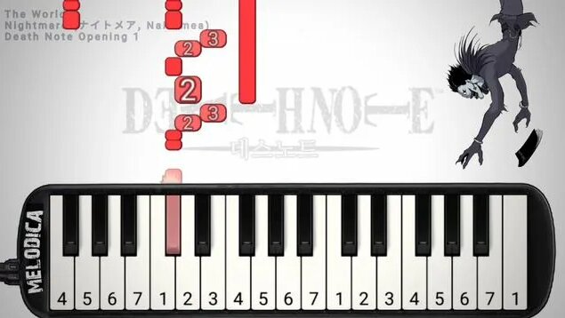 Death Note OP 1 - The World 『Nightmare』 Easy Melodica Tutorial ...