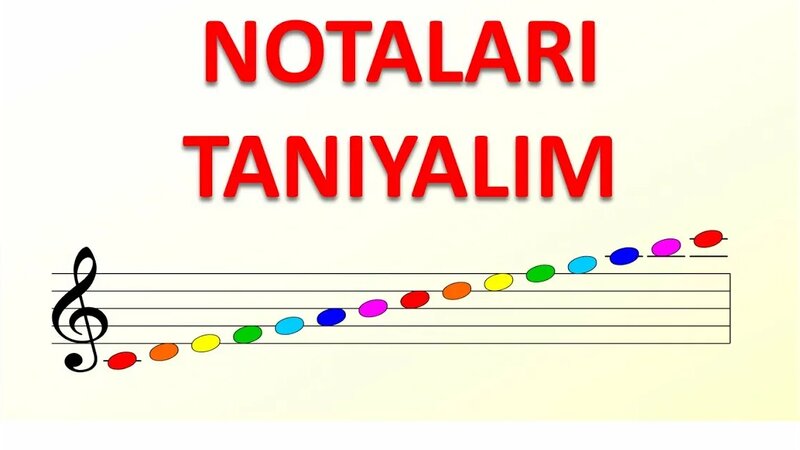 Notaları öğreniyoruz - notalar ve porte üzerindeki yerleri - nota ...