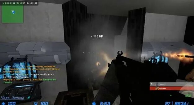 Counter-Strike: Source - Zombie Escape Mod - ze_moon_base_v1 - GFL ...