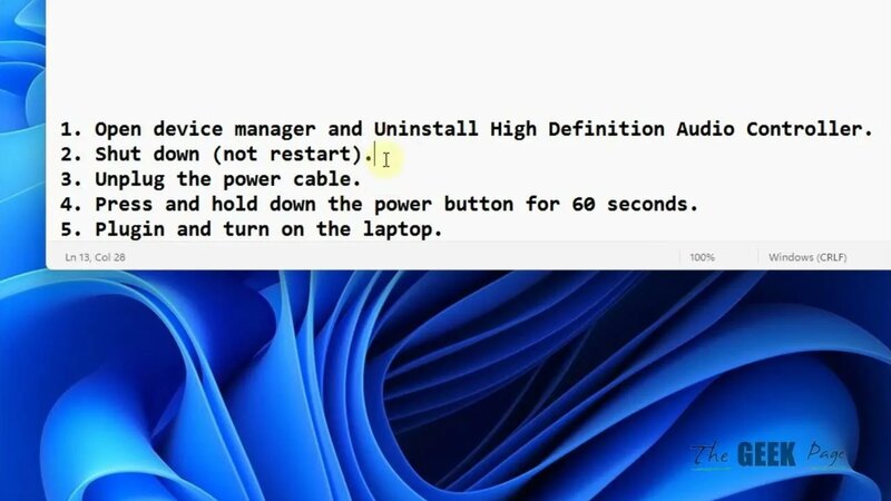 This device cannot start. (Code 10) – High Definition Audio Device ...
