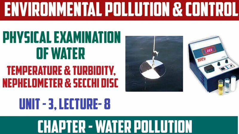 Physical Examination of Water | Temperature & Turbidity | Nephelometer ...