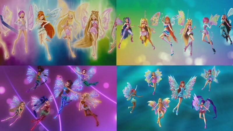 Winx Club - All 3D Transformations - Enchantix up to Mythix