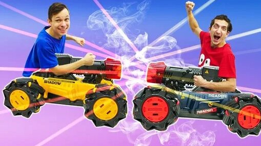 Видео игры гонки в Laser Battle Hunters - Устрой крутые игры гонки в ...