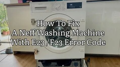How To Fix A Neff Washing Machine E23 / F23 Error Code - Смотреть ...