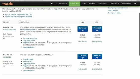 How to Install Moodle locally: Part 3: Downloading Moodle - EroFound