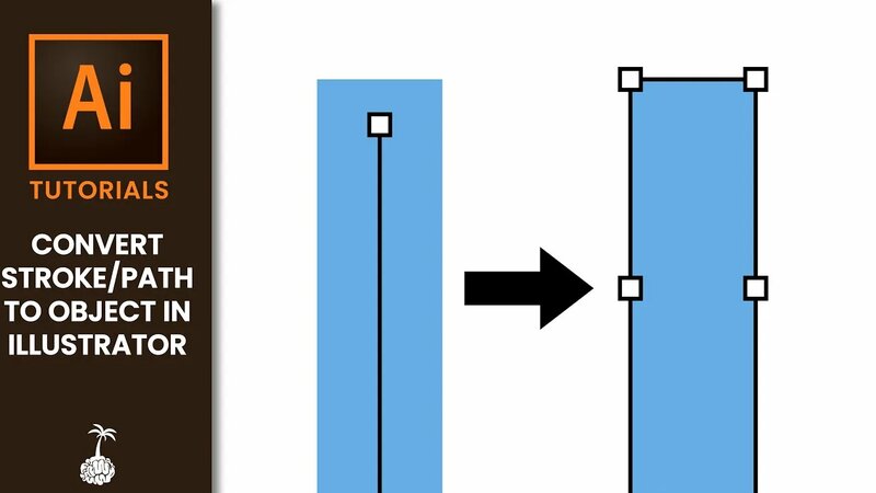 Convert Stroke/Path to Object in Illustrator - Смотреть онлайн в поиске ...