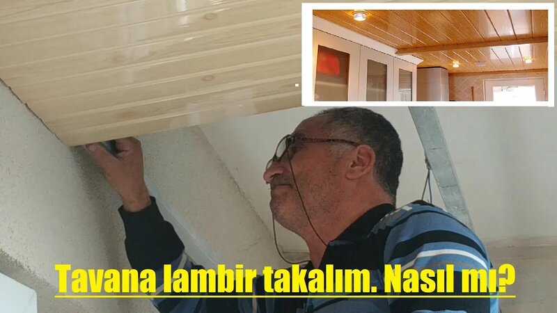 Plastik lambir asma tavan nasil yapilir ?/how to make a plastic ...