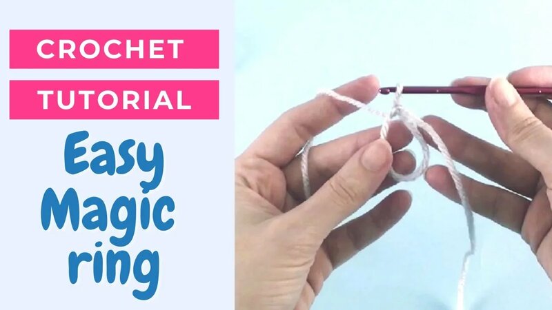 Magic ring for beginners: how to do a magic ring with single crochet ...