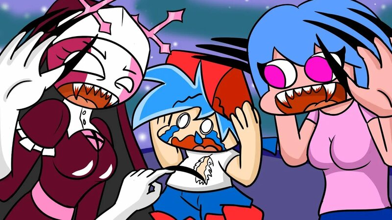 FNF Heroes vs Vampires Friday Night Funkin' Characters in Castle ...