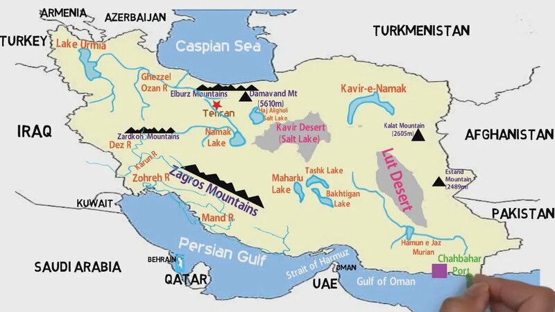 Physical Geography of Iran /Physiographic Map of Iran /Iran Map / Iran ...
