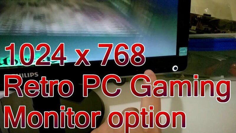 1024 x 768 Monitor Option Retro PC Gaming