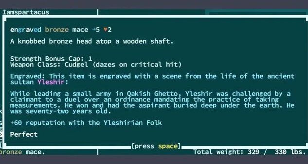 Joe and Al Play Caves of Qud Chapter XXX: Grit Gate Goes Great ...