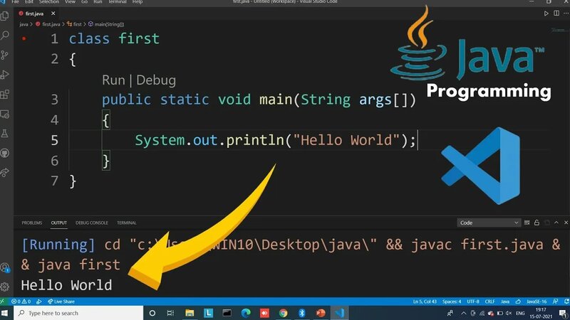 How to Run Java Program in Visual Studio Code | VS Code Java - Смотреть ...