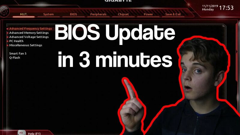 How to update any Motherboard BIOS in 3 Minutes! Gigabyte B450m-A Elite ...