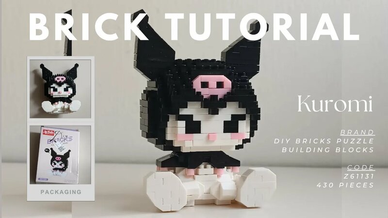 How to Build Sitting Kuromi | DIY Bricks Puzzle Building Blocks ...