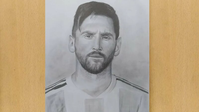 Lionel Messi Portre Nasıl Çizilir | karakalem çizimleri | Messi Çizimi ...
