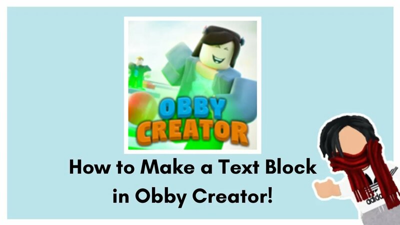 How to Add Text in your Obby in Obby Creator! | Roblox - Смотреть ...