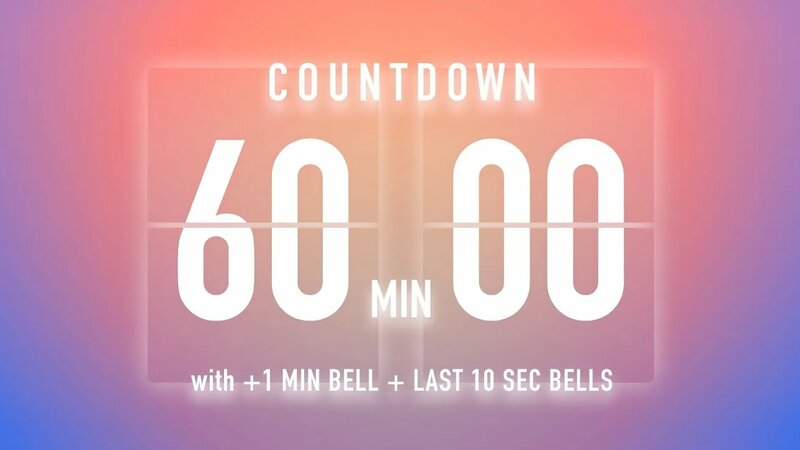 60 Minutes Countdown Timer Flip Clock / + Bells - Смотреть онлайн в ...