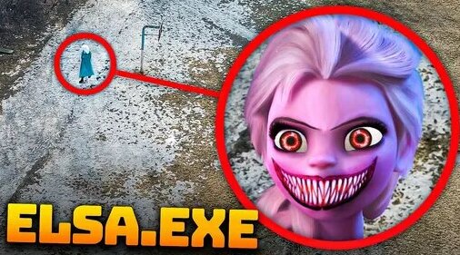 МОЙ ДРОН СНЯЛ Реальную Эльзу из мультика Холодное Сердце ! ELSA.EXE ...