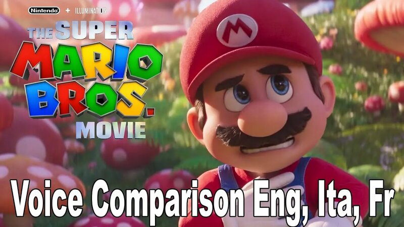 The Super Mario Bros. Movie Mario Voice Comparison English/Italian ...