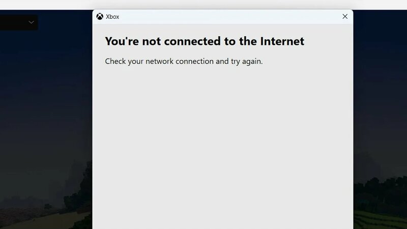 Fix Minecraft Launcher Error You're Not Connected To The Internet On PC ...