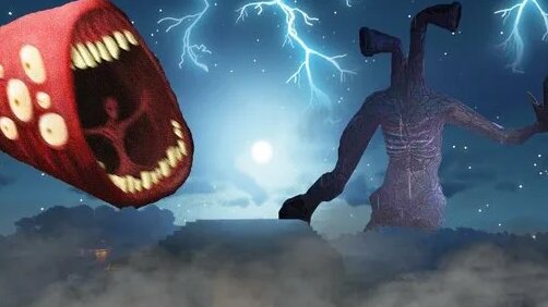 Поезд Пожиратель и Трубоголовый и Сиреноголовый - Майнкрафт фильм ...