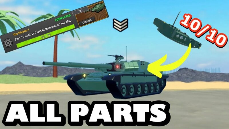 Where to find all 10 parts for the T90 tank in roblox military tycoon ...